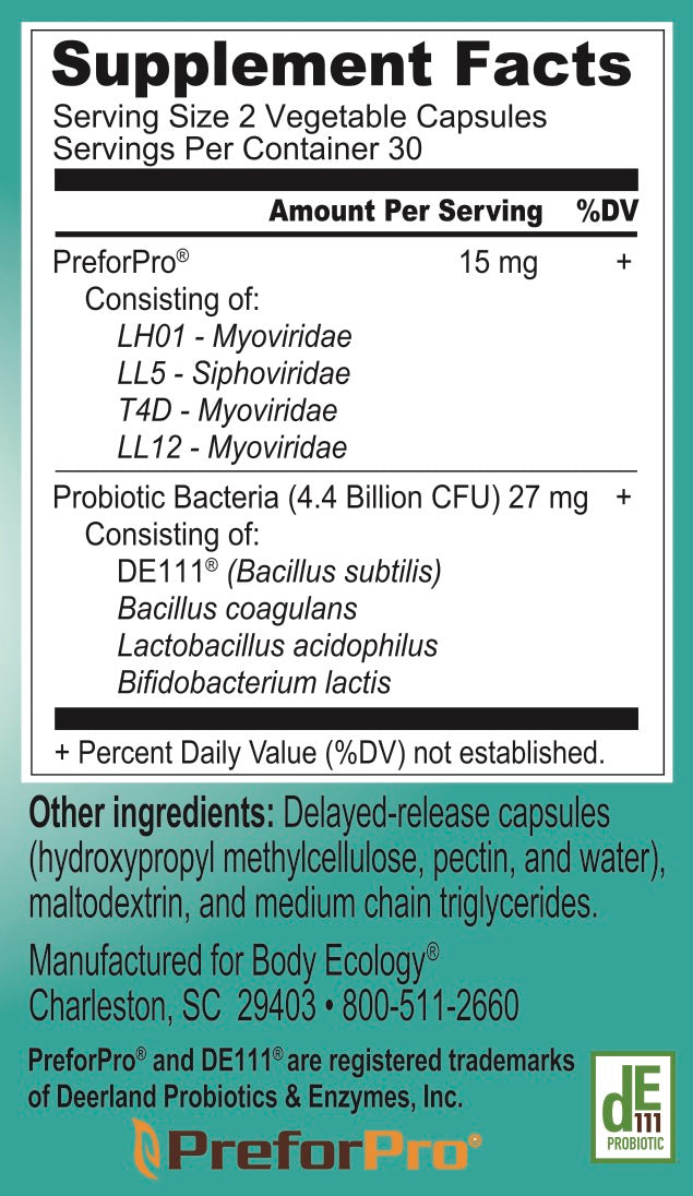 EcoPhage | Targeted Microbiome Support for Gut & Immune Health | 60 ...